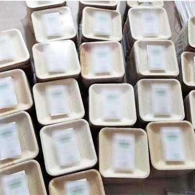 Chine Ensemble de 10 assiettes de feuilles de palmier pour le dîner de mariage à vendre