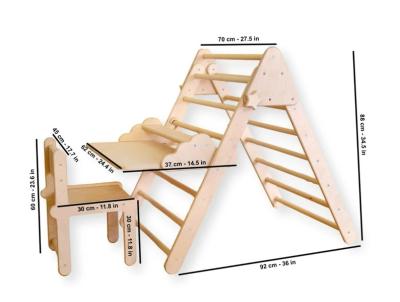 Chine Fitness personnalisé en intérieur Triangle d' escalade en bois pour enfants à vendre
