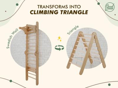 Κίνα Παιδικό Πλατόπεδο Montessori Climber με προσαρμοσμένο λογότυπο και παιδικό μαθησιακό παιχνίδι προς πώληση