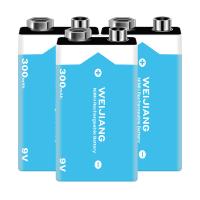 Quality OEM 9v Battery 6F22 Nimh AA Battery Nickel Metal Hydride Safe To Use for sale