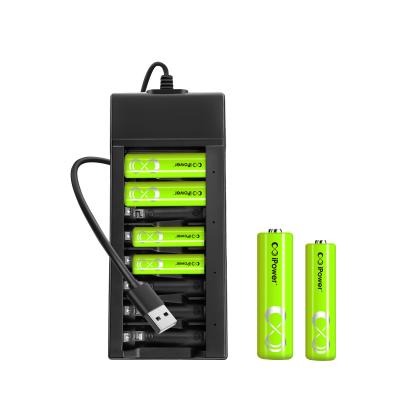 1.2V 8 fente Nicokel hydrure métallique NIMH chargeur de batterie pour les batteries AA et AAA