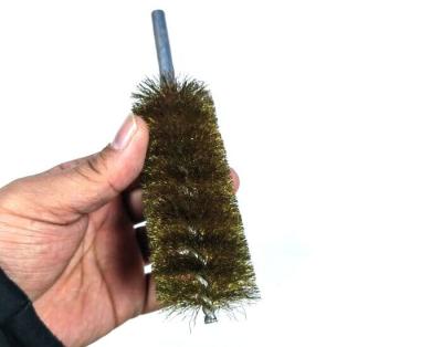 China USA Hot Selling 40mm Diameter Single Spiral Twisted Brass Wire Tube Cleaning Brush à venda