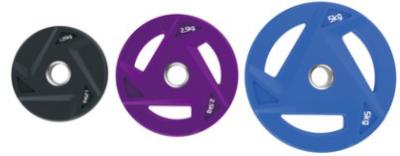 중국 2.5kg - 20kg Weight Plates , Colourful PU Material Gym Spare Parts Logo Available 판매용