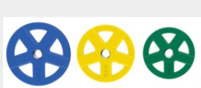 중국 2.5kg - 20kg Weight Plates , Colourful PU Material Gym Spare Parts Logo Available 판매용