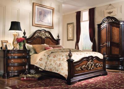 Cina Insiemi della mobilia della camera da letto dell'oggetto d'antiquariato di legno solido, mobilia commerciale della camera da letto in vendita