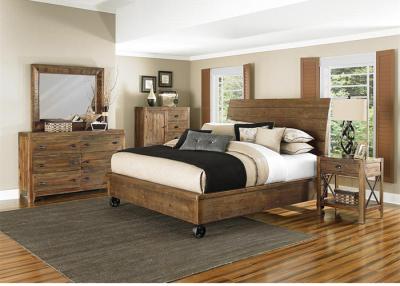 Cina Insiemi antichi dipinti della mobilia della camera da letto dell'hotel con le ruote stile americane in vendita
