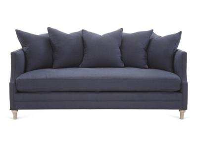 中国 現代黒い寝室の家具は 3 Seater の生地によって装飾されるソファーを置きます 販売のため