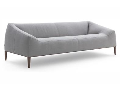 中国 4 本の木製の足を搭載する 3 つの Seater の白い現代木のソファーの設計 販売のため