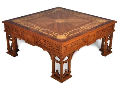 Cina Insieme unico basso di lusso del tavolino da salotto dei tavolini da salotto di legno complicati in vendita