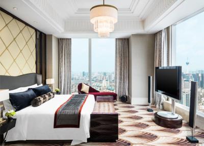 Chine Salon de meubles de chambre à coucher en bois solide de suite d'hôtel d'étoile de Dubaï cinq à vendre