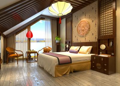 Chine Ensembles de meubles de chambre à coucher d'hôtel de style chinois pour le projet de suite d'hôtel à vendre
