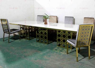 중국 현대 호화스러운 큰 연회 작풍 식탁 MDF OEM 4000X1200X750mm 판매용