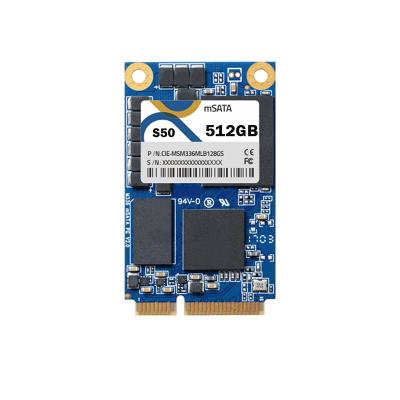 China Msata Disk SSD 512GB Msata Industrial Storage For Vibration Prone Systems for sale