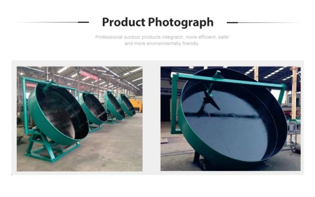 Disc Granulator machine in industrial setting