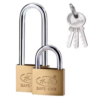 China Commercial Antique Brass Padlock 40mm 70mm Painting Iron for sale