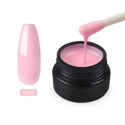 China Private Label Nude Clear White Extension UV Gel Nail Polish Quick Building Nail Extensions Gel for Nail Salon Shop for sale
