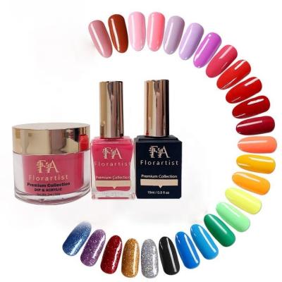 China Spark Cosmetic 3 in 1 Acrylic&Dip Powder Nails Kit Acrylic Powder With Gel Polish Nail Polish Products for sale