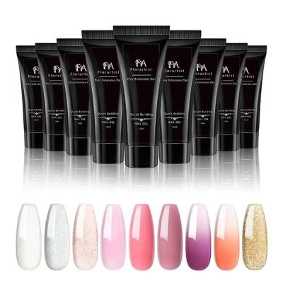 China High Quality Wholesale Color Health Multiple Effects Hard Builder Jelly Acrylic Uv Polygels with Nail Art Salon Kit for sale