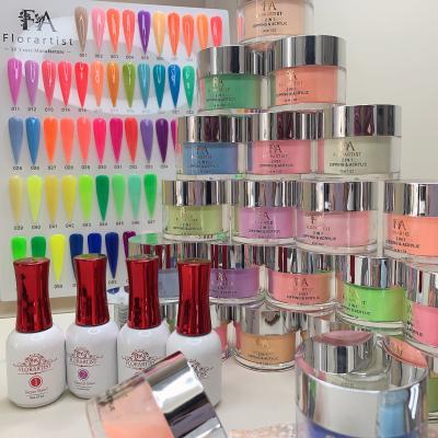 China Custom Logo Private Label Eco-friendly Acrylic Dip Nail Powder Starter Kit Bulk Pigment Deep Powder for Nails for sale