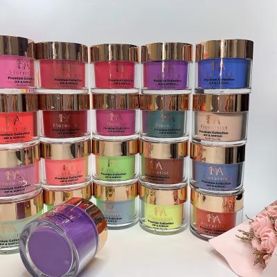 China Custom logo Premium 2 in 1 Acrylic Powder Buttery Acrylic Powder 1oz 2oz 4oz 16oz with Rose Gold Lid for sale