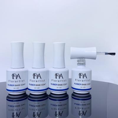 China Best Quality Soak Off UV Rubber Base Coat Gel for Nails Clear Gel Polish Base Coat Long Lasting Private Label for sale