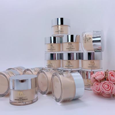 China Custom Logo No Marble Nail Products Solid Color Acrylic Dipping Powder Acrylic Powder Nail Acrylic for Nails Supplies Salon for sale