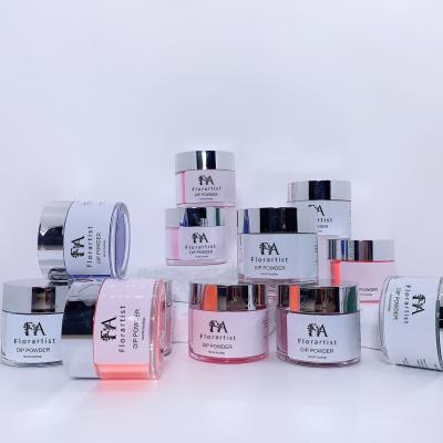 China Factory Wholesale Private Logo Custom Brand Dipping Powder Color Autumn Collection Clear Nail Art Dipping Powder for sale