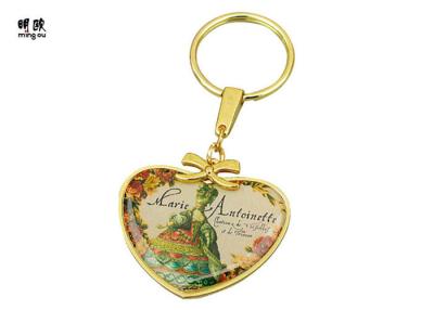 China Metal personalizado vintage Keychains, porta-chaves da foto da etiqueta da cola Epoxy à venda