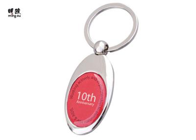 China Dos Keyrings feitos sob encomenda do metal da etiqueta da cola Epoxy acessório liga de zinco para a promoção à venda