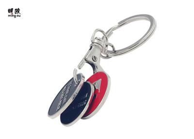 China Suporte Keychain da moeda do carrinho de compras, esmalte macio portas-chaves coloridas à venda