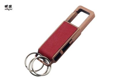 Cina Keychains commemorativo personale metallo bronzeo, monogramma di cuoio alla moda Keychain in vendita