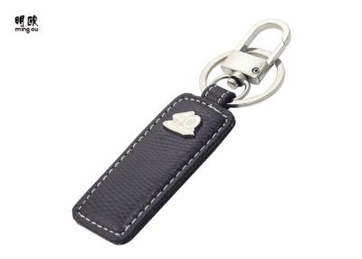 Cina Portiere del cuoio di S degli uomini brillanti del nichel “, metallo personale a incisione laser Keychains in vendita