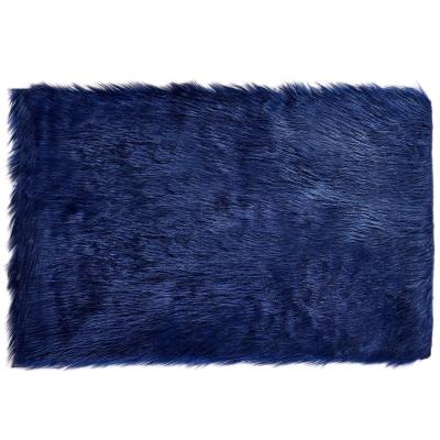 Κίνα Navy Colour Polyester Area Rugs / Faux Sheepskin Area Rug προς πώληση