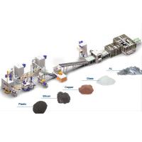 Quality Solar Panel Aluminum Frame Removing Machine And Silicon Silver Metal Recycling Plant for sale