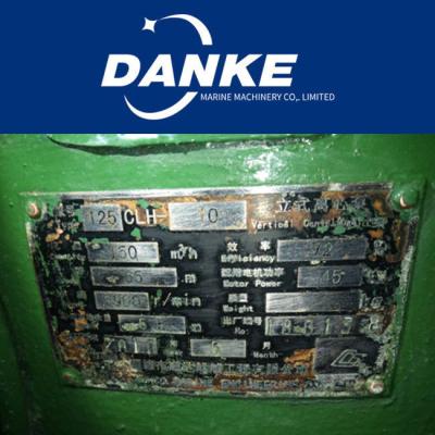 Cina La pompa centrifuga verticale marina 125CLH-10 della dk con il motore, accelera 2900 r Min Marine Water Valves in vendita