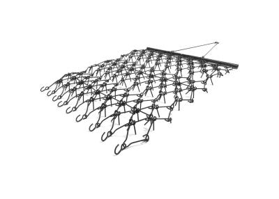 Cina Il titano 7' X 8' sezione d'acciaio di resistenza del recinto del nero Harrows lo spessore del cavo di 10.8mm in vendita