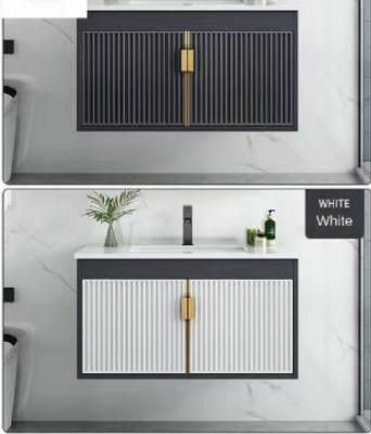 Cina Modern 600mm Bathroom Wash Basin Cabinet Customized With Pop Up Waste in vendita