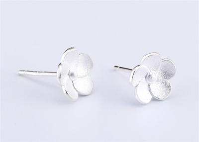 Cina Piccoli 925 orecchini del perno del fiore dell'orecchino dell'argento sterlina per il regalo di Natale in vendita