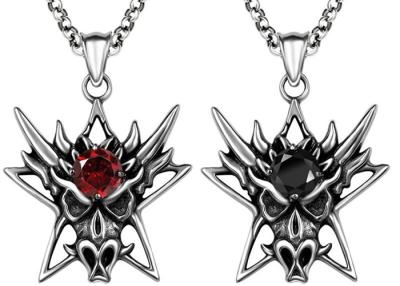 Cina Collana popolare del pendente dell'acciaio inossidabile con lo zircone cubico rosso per i gioielli nuziali delle donne in vendita