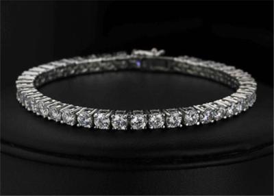 Cina Braccialetto nuziale Handcrafted del braccialetto a cristallo del cristallo di rocca della CZ della radura del braccialetto del braccialetto dell'argento sterlina in vendita