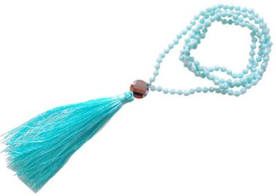 Cina I pendenti di cristallo a catena delle nappe della collana della perla Handcrafted i gioielli della pietra preziosa in vendita