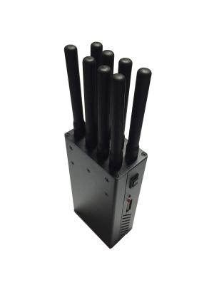 中国 GPS信号の中電池が付いている携帯用携帯電話の妨害機8のアンテナ2G/3G/4G/Wifi 販売のため