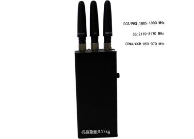 3 Bands Portable Cell Phone Jammer Handheld For WiFi Bluetooth GPS 3G