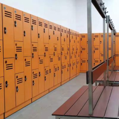 China Phenolic HPL Commercial Gym Lockers Stainless Steel Small Gym Lockers Waterproof for sale