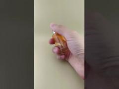 맑은 점진적 변화 오렌지 부드러운 둥근 유리 방울병 K-GBL30 로션용 디자인