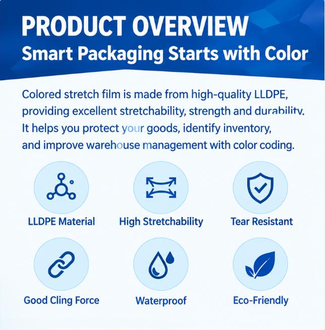 Colorful stretch film