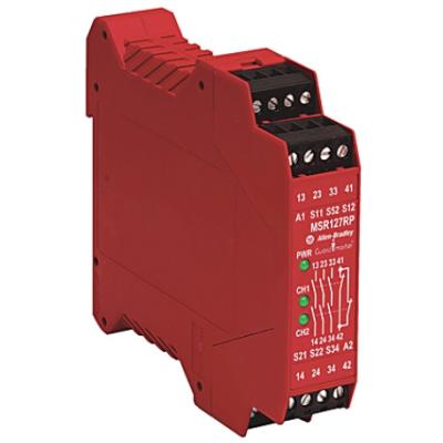 Cina 440R-N23130 Guardmaster MSR127TP Relay di sicurezza con colore rosso e profondità 136.81mm in vendita