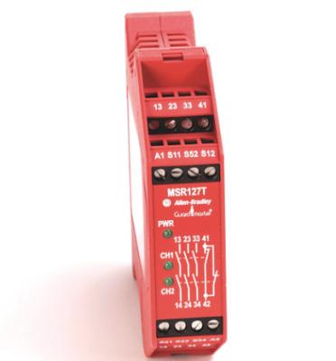 Cina 440R-N23130 Guardmaster MSR127TP Relay di sicurezza con colore rosso e profondità 136.81mm in vendita