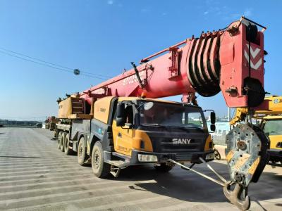 China 2016 Sany Used STC1600 Crane With A 64m Boom, An 18m Jib, And A 60-Ton Counterweight. It'S In Excellent Working Condition. for sale