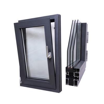 중국 1.8mm 벽 두께 알루미늄 캐세먼트 유리 창문 우수한 및 사용자 정의 크기 판매용